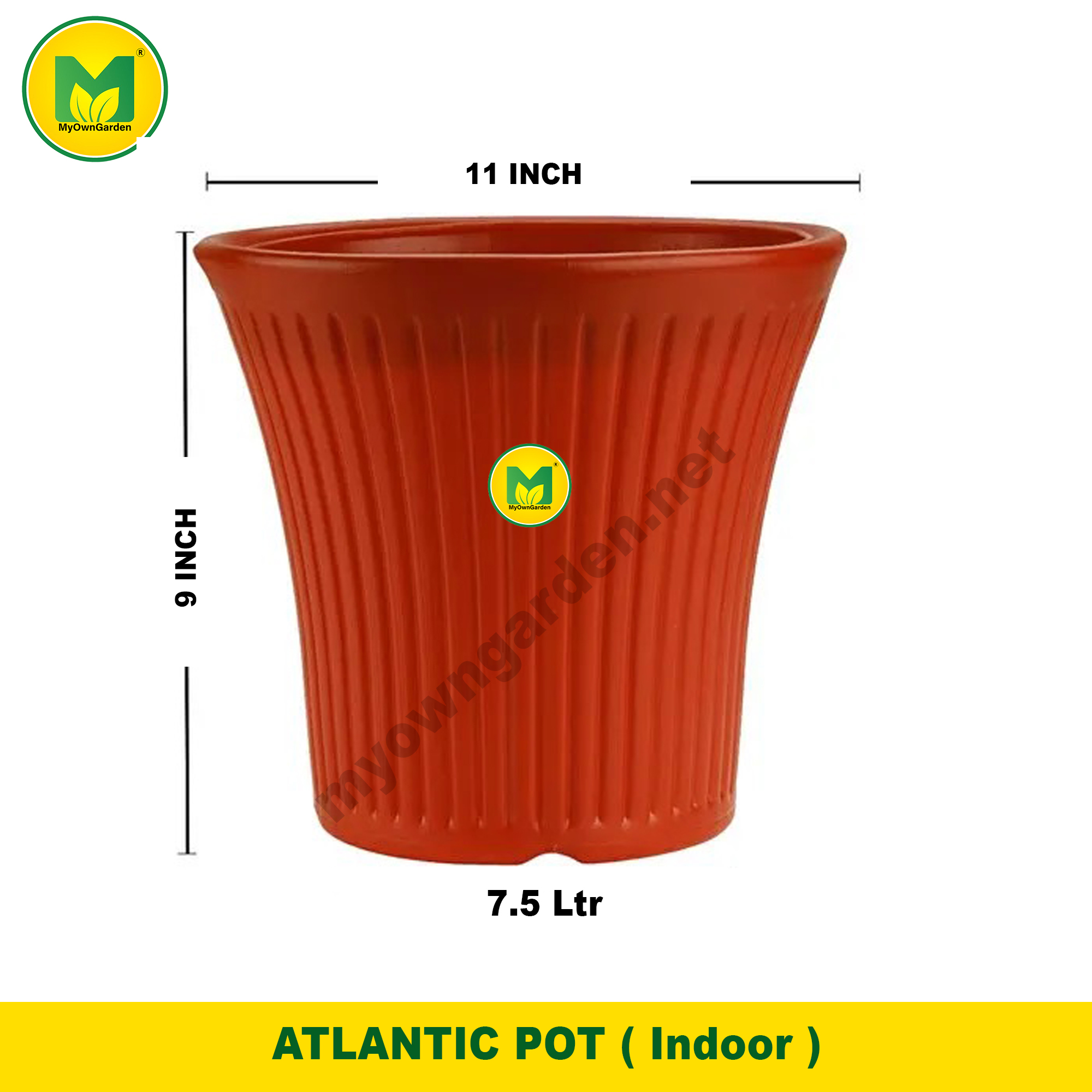 Atlantic Pot - 11 inch - MyOwnGarden® Agri Products
