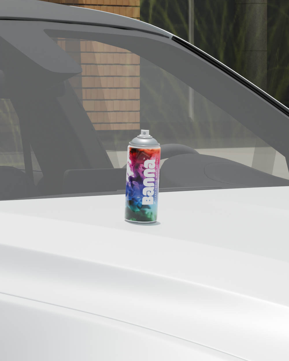 White - Toyota Automotive Spary Paints - Banna Aerosol