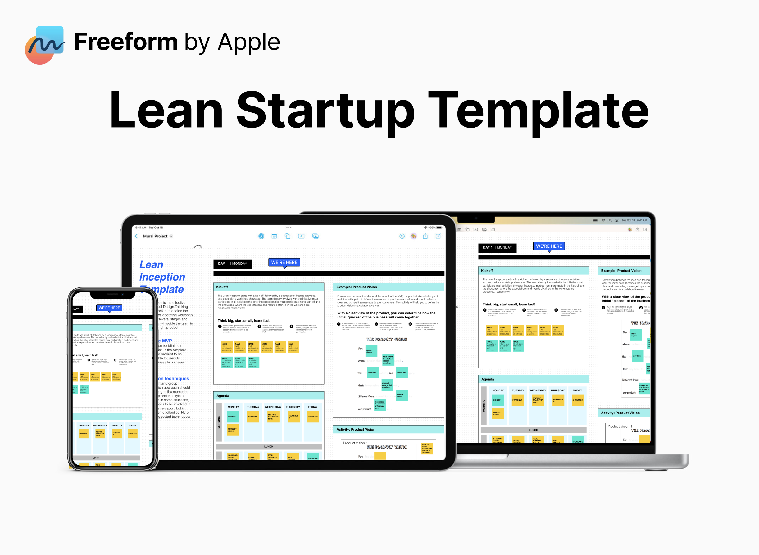 Apple Freefrom Lean Inception Template - Streamline Your Project Planning