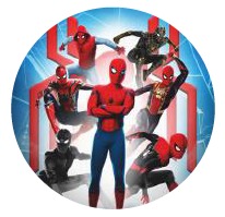 Edible wafer Spider-Man - Bake and Beyond