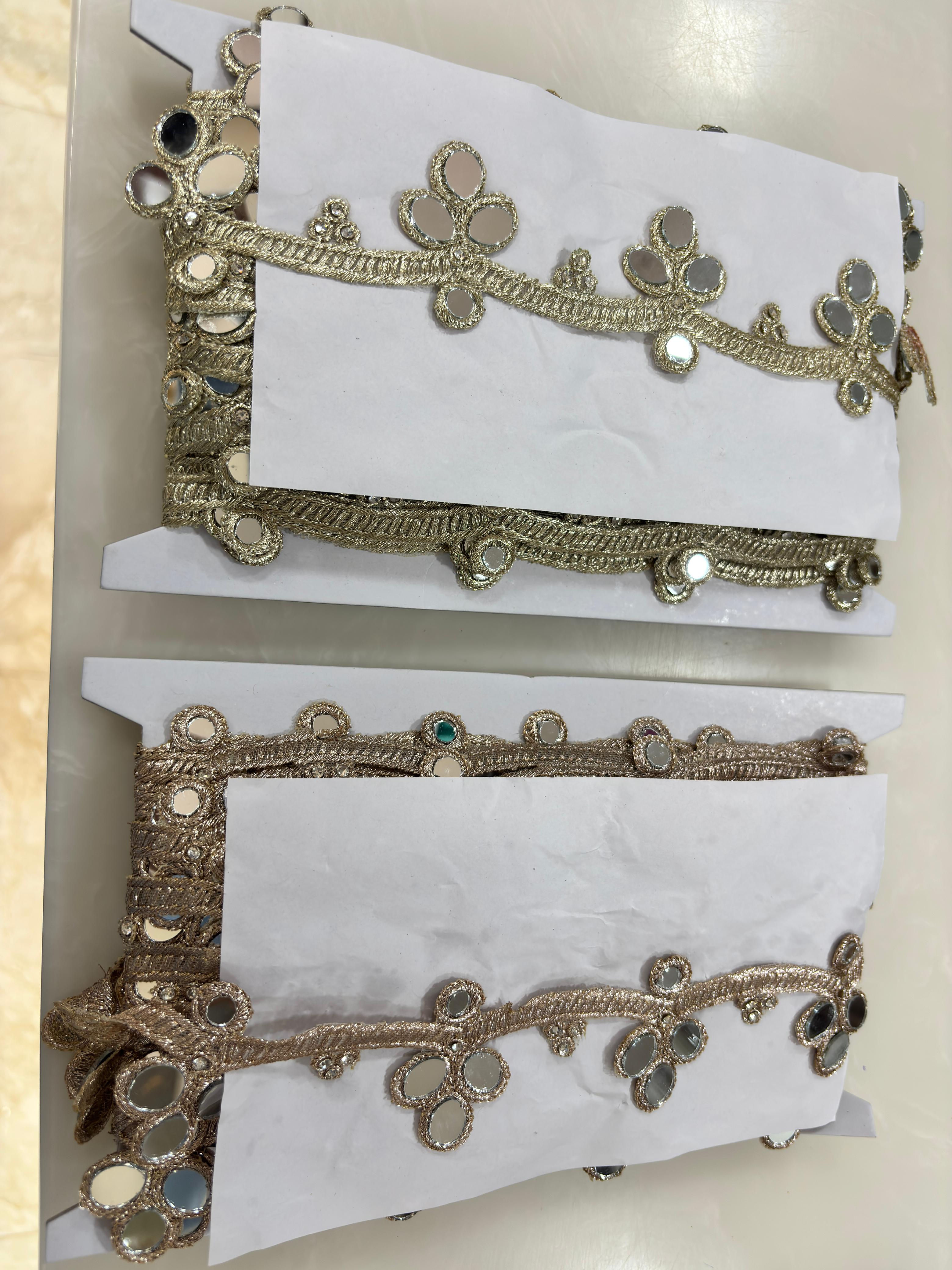 Hanging Mirror Lace 9 METRE ROLL - GLOBAL LACE HOUSE