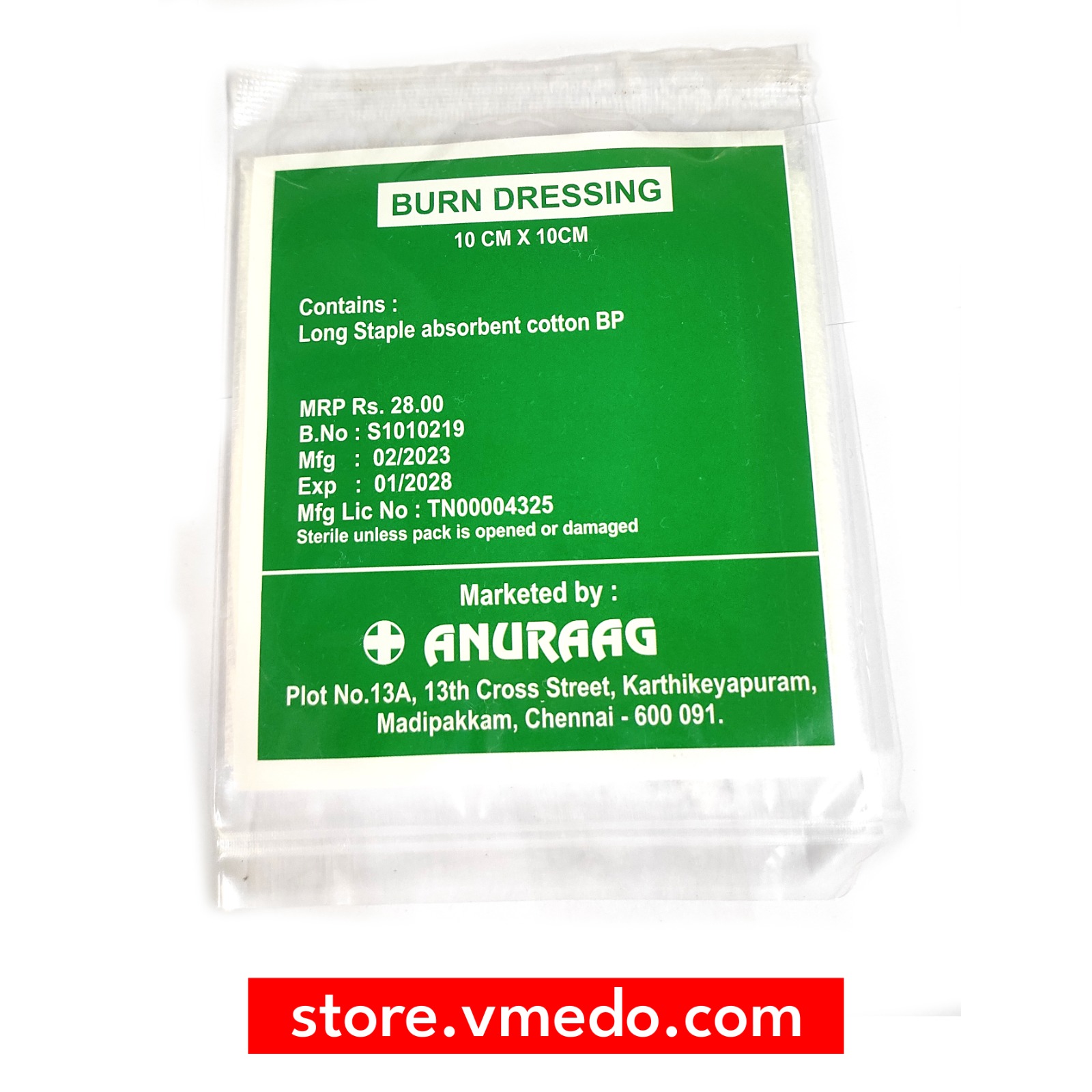 Burn Dressing Pack of 10 - Immediate Relief & Protection