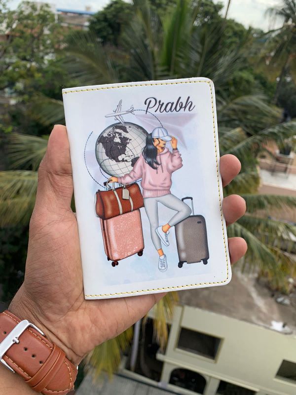 Buy White Printed Passport Covers Online From Osykart