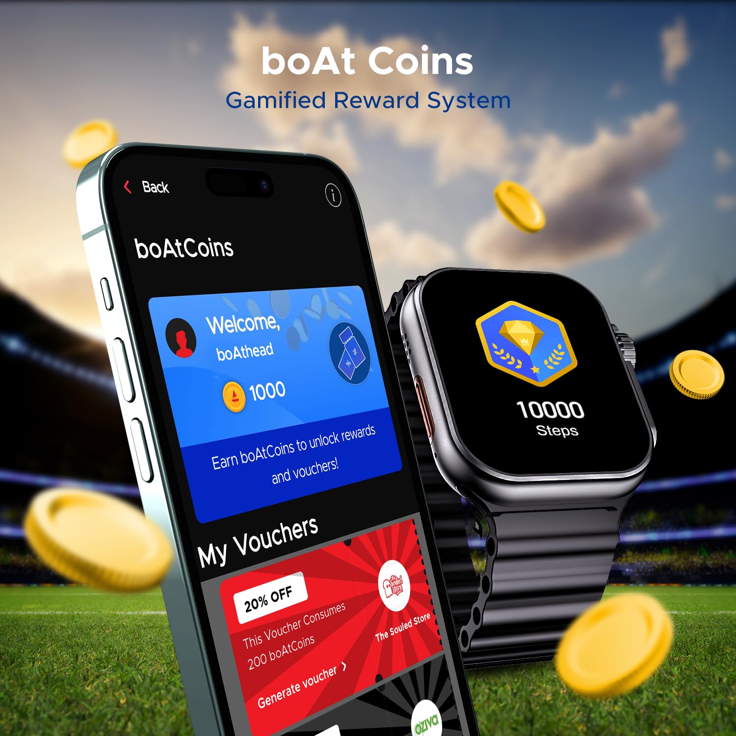 boAt Wave Elevate Pro Smartwatch - Unboxed