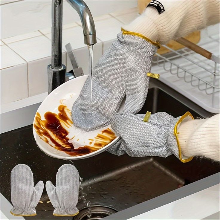Steel Wire Kitchen Gloves (1 Pair) - SL SHOPPING