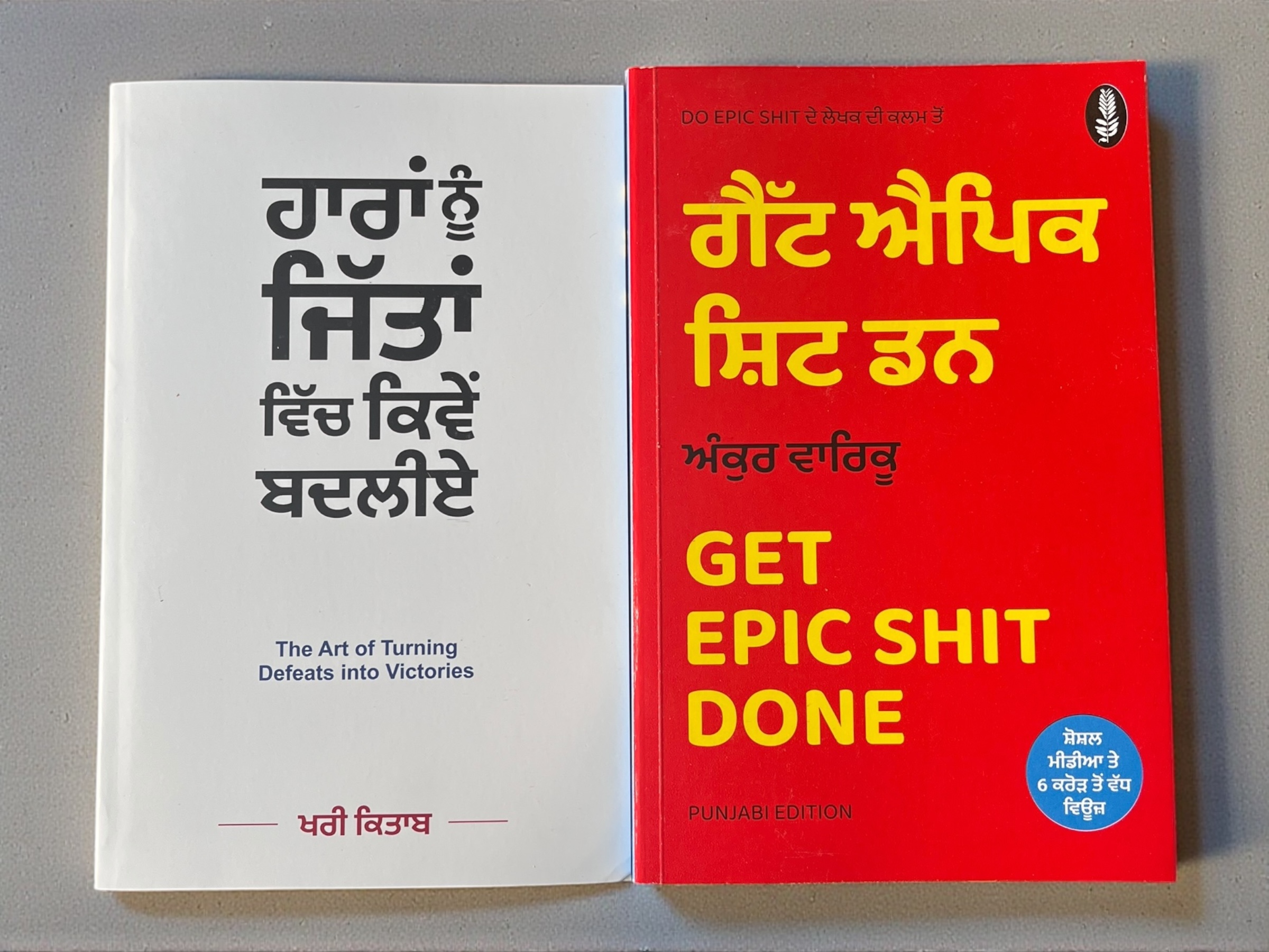 Get Epic Shit Done , Haaran Nu JIttan VIch Kiven Badliye - khari kitab