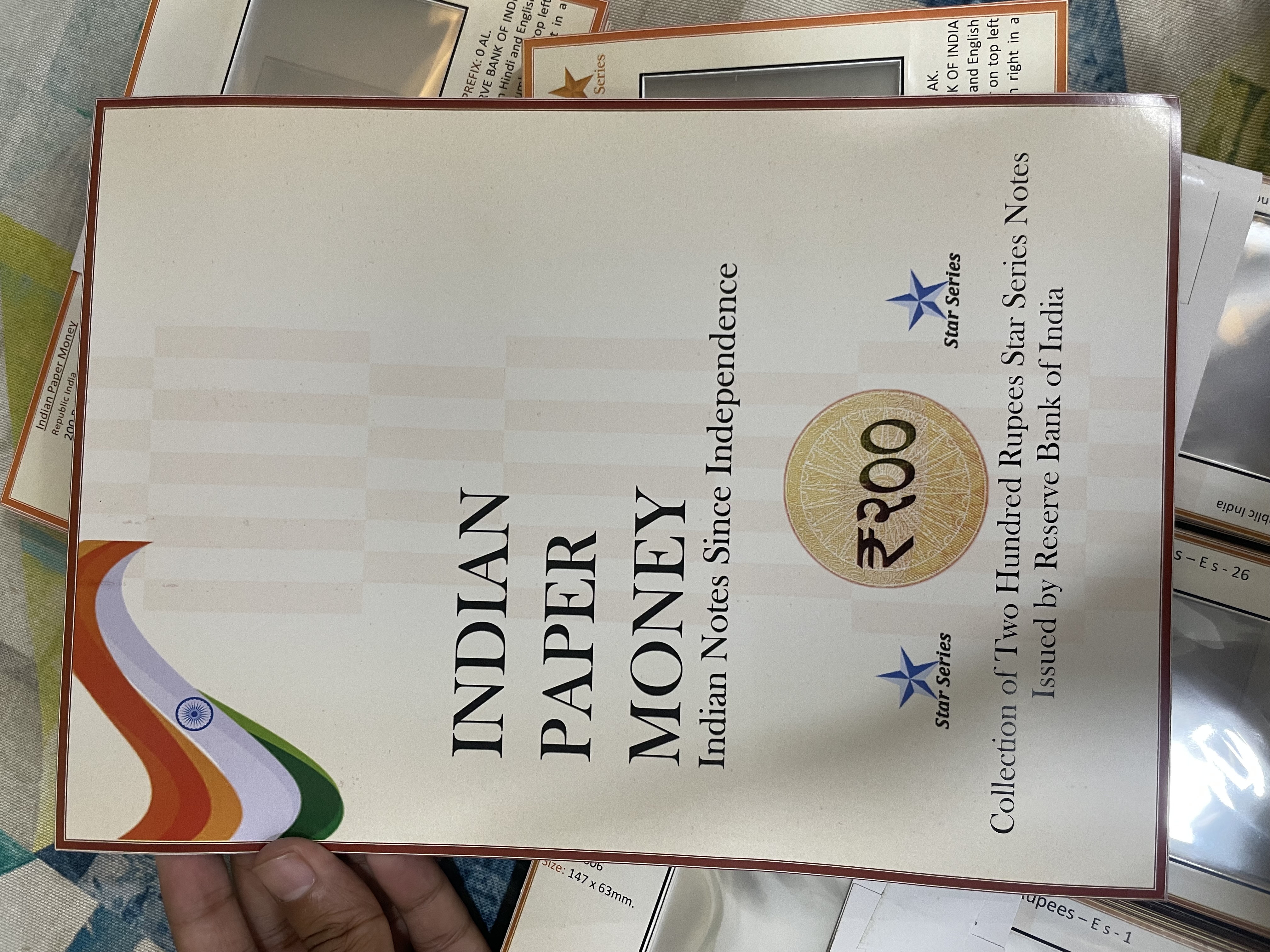 200 Rupee Star Series Indian Notes - Detailed Cards & Sheets
