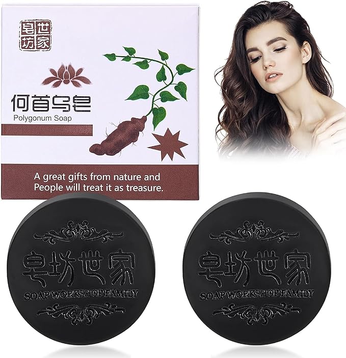 Polygonum Hair Darkening Soap / Shampoo Bar - Aapta99 Polygonum Hair Darkening Soap / Shampoo Bar - Aapta99