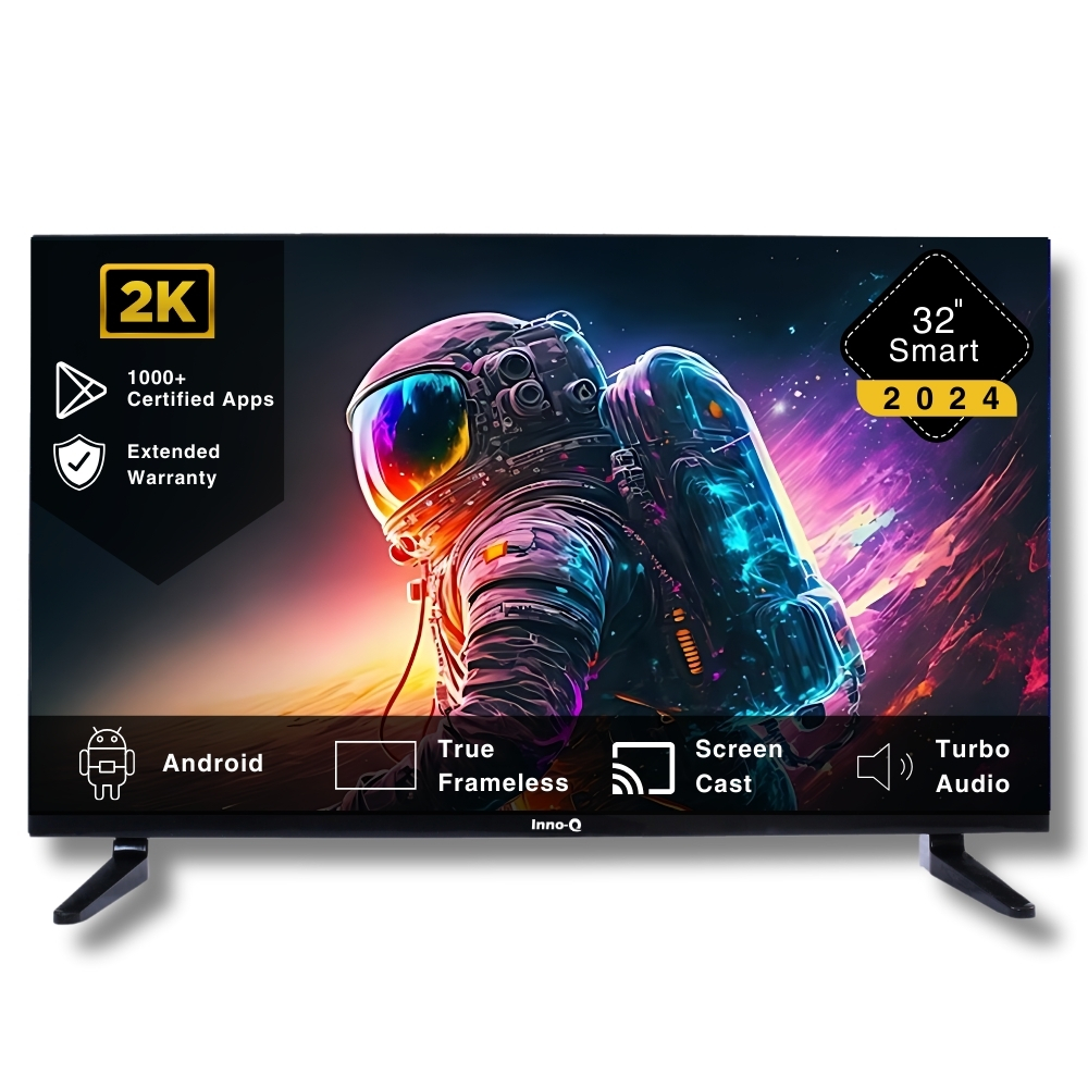 InnoQ Spectra 80 cm (32 inch) HD Ready LED Smart Android TV with 30W ...