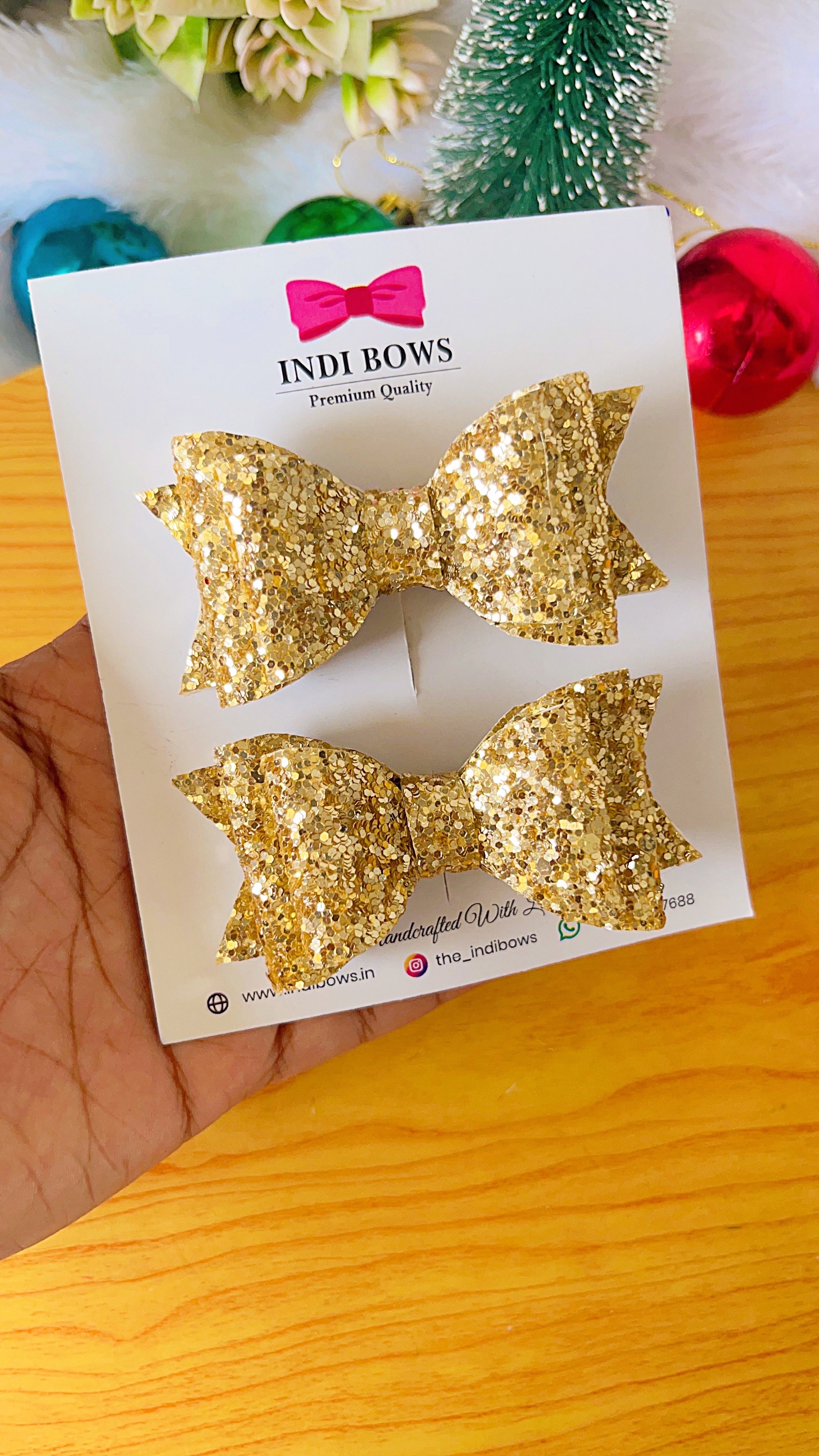 Mini Sparkle bows set - INDI BOWS