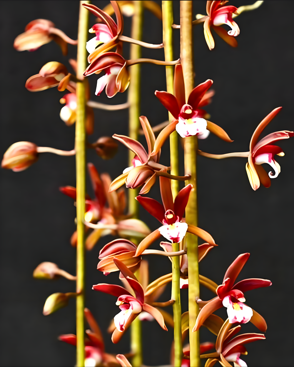 Cymbidium Orchid Species Atropurpureum Without Flowers - Divine ...