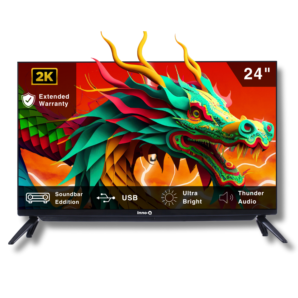 InnoQ Sounbar 60 cm (24 inch) HD Ready LED TV with 30W Front Boom ...