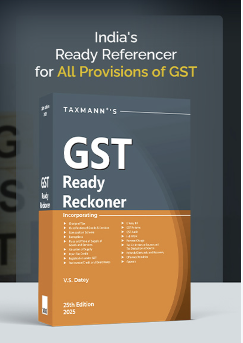 GST Ready Reckoner | V.S. Datey | Taxmann Publications | 4th Edition