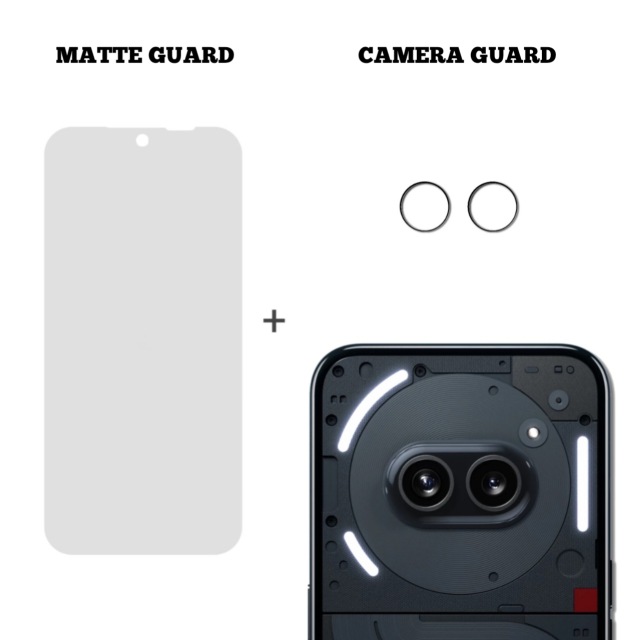 Nothing Phone (2A) Matte Guard with Camera Hole