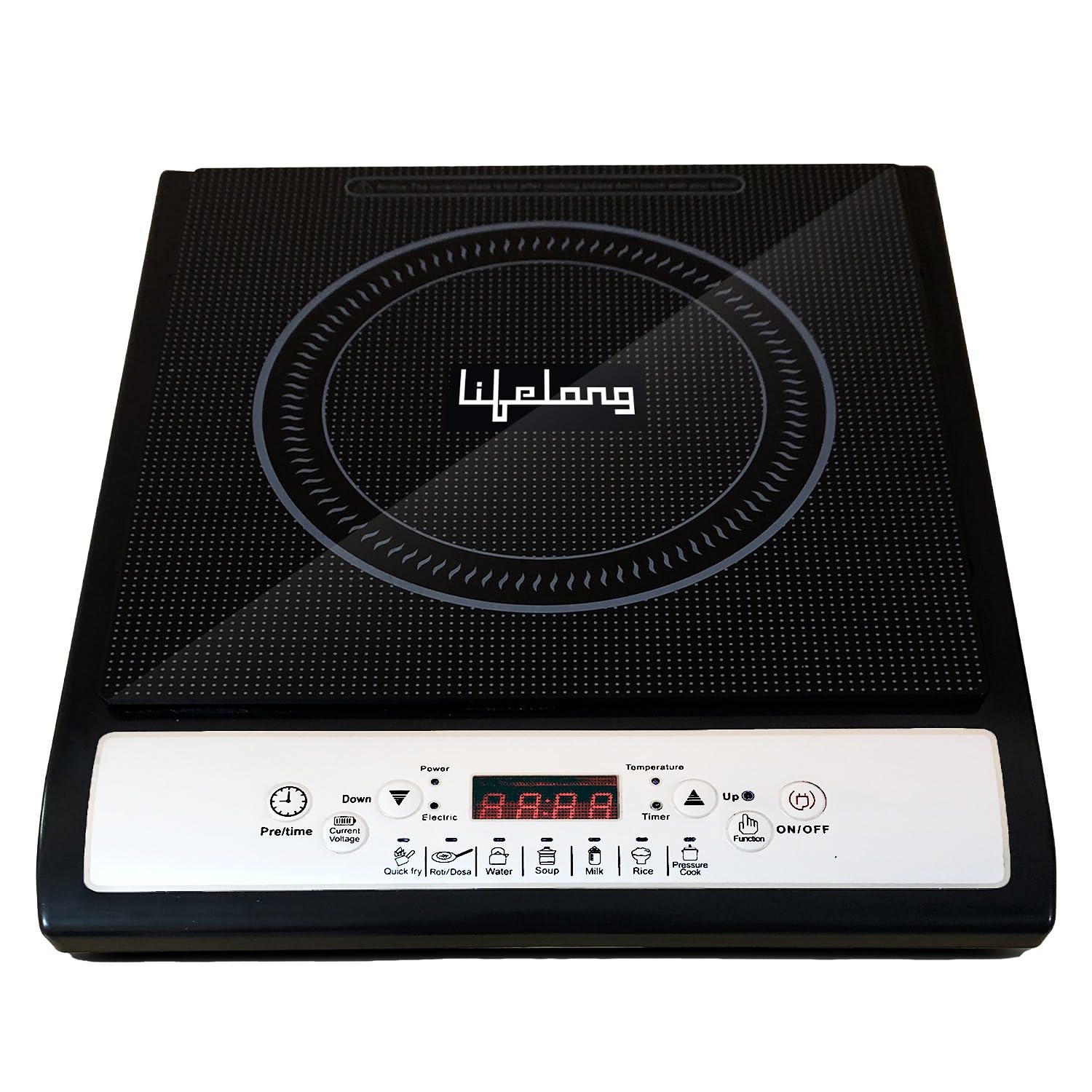 Lifelong Inferno LLIC20 1400-Watt Induction Cooktop (Black) - BRAND CENTRE