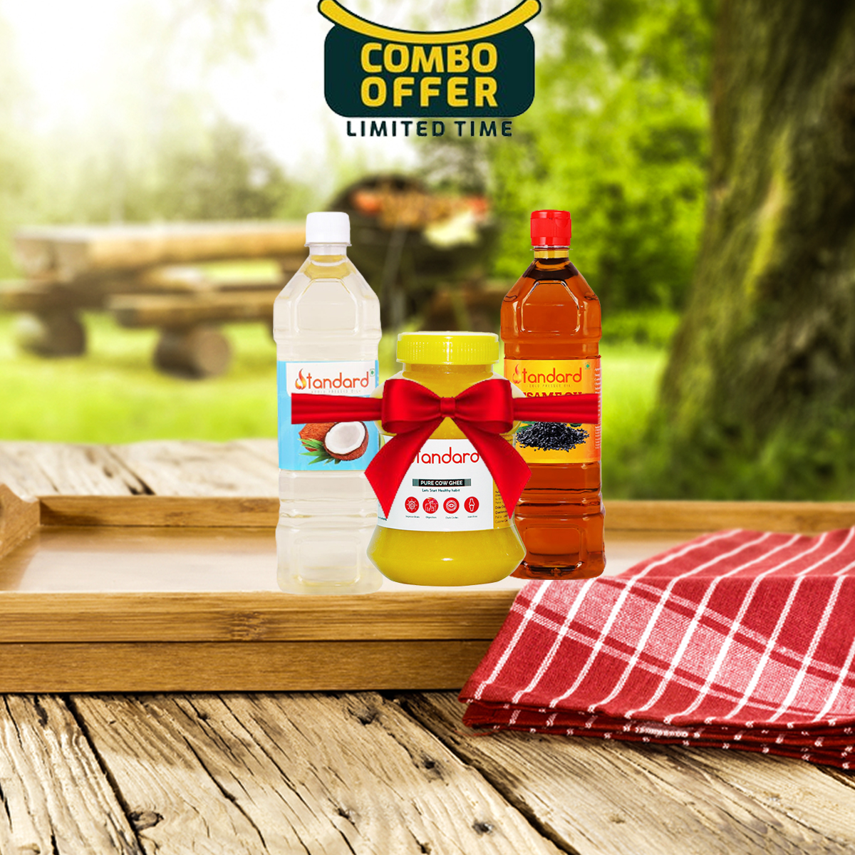 Diwali Special Trio Pack: Healthy Cooking Oils Trio Pack: Wooden Cold ...