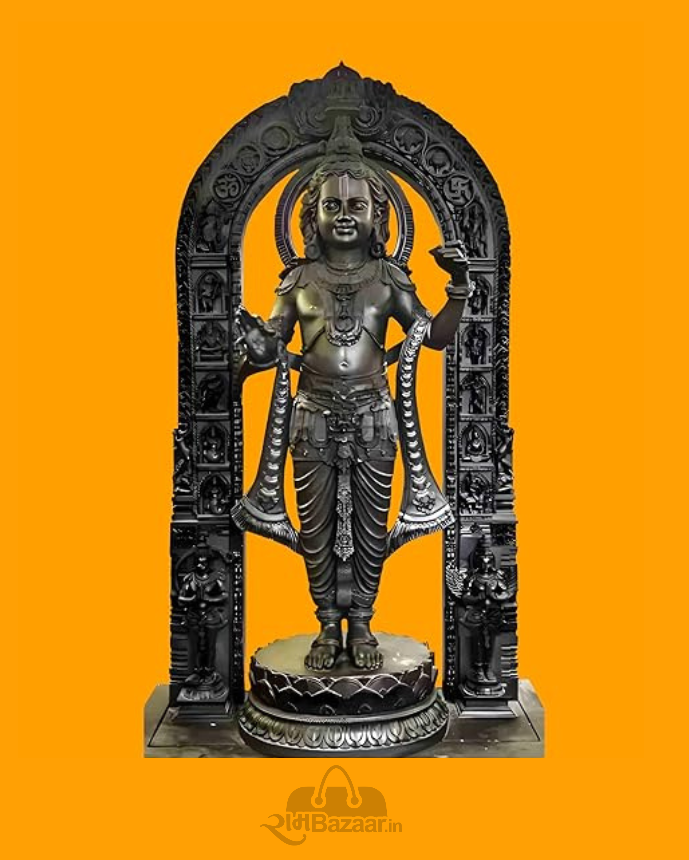 Ram Lalla Idol/Ram Ji Ayodhya Murti/Shree Ram Balrup/Canvas Photo Frame ...