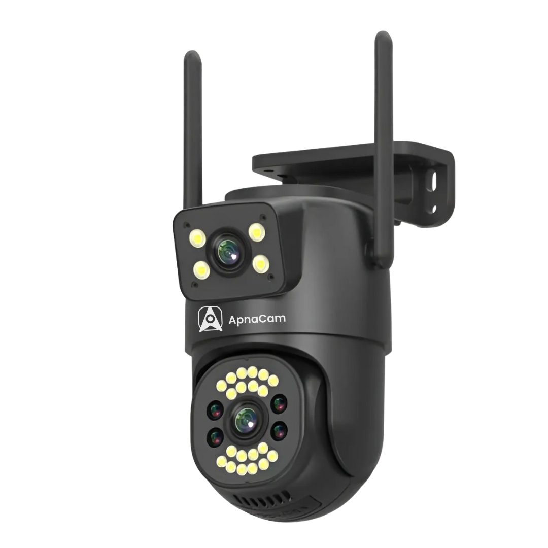 ApnaCam 5MP 2K Dual Lens 4G PTZ Outdoor Sim Based Camera