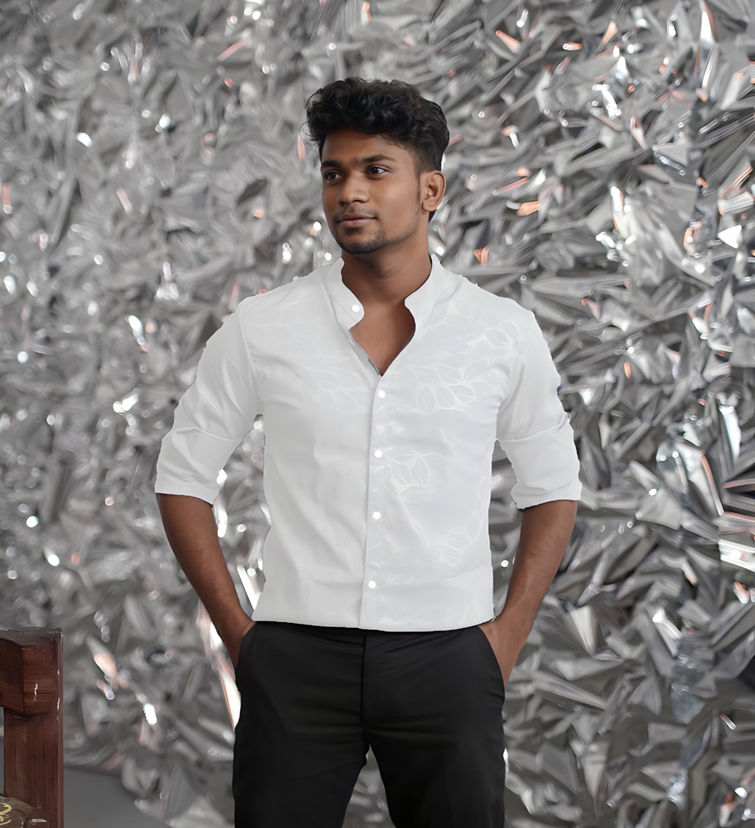 Leaf-Chinese Neck(White) - ARBENAM