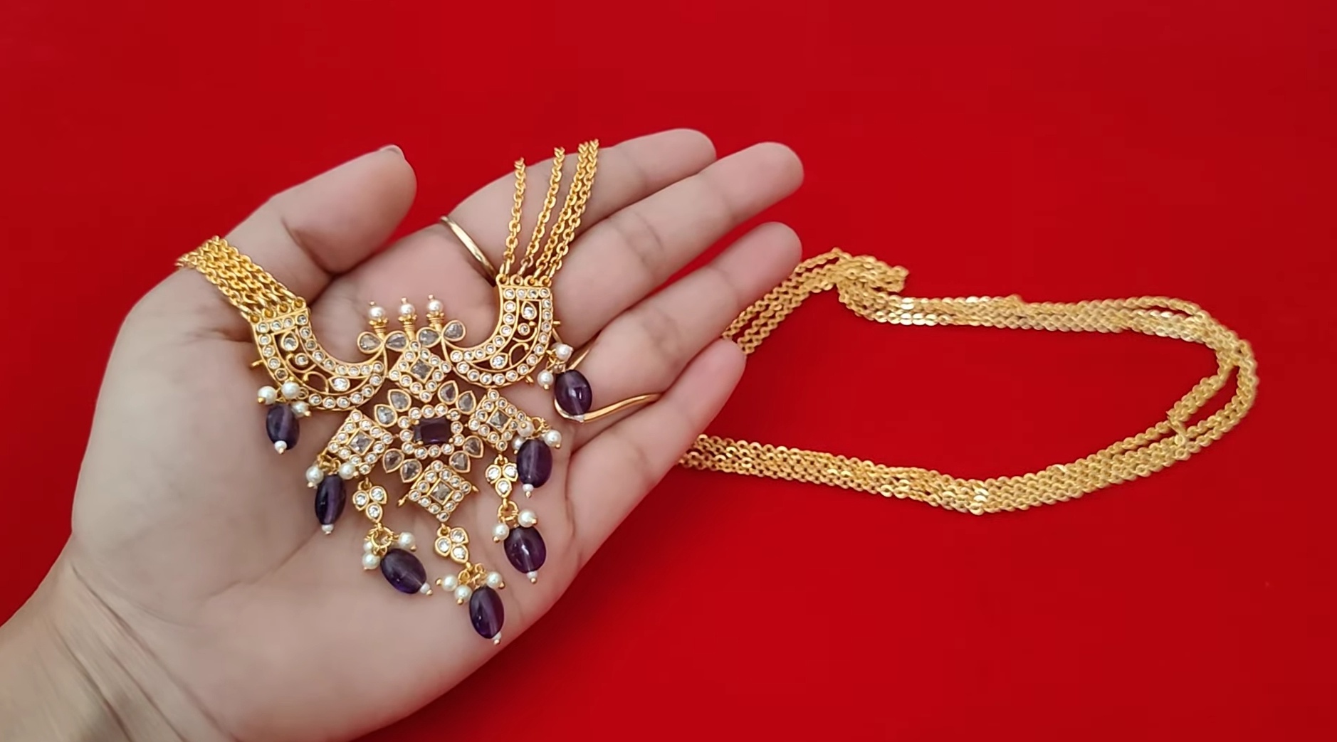 Chandra Haram Purple Color - CHARANI EXCLUSIVE