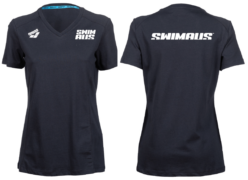 W T-SHIRT [NAVY] - Swimming Australia