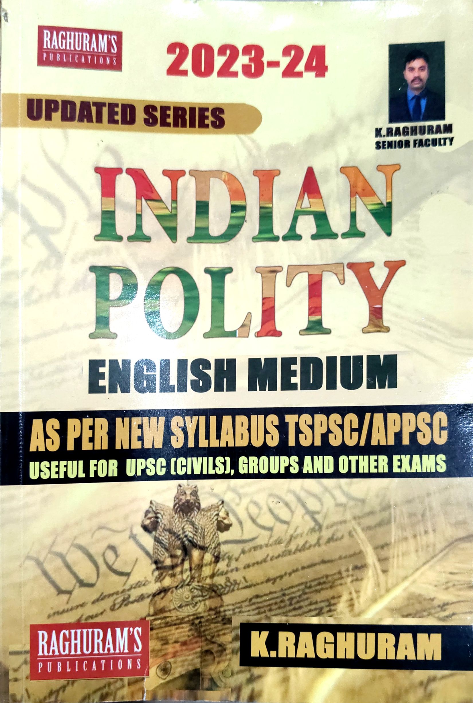 Indian Polity Book By RaghuRam In English Medium - Target Groups 123