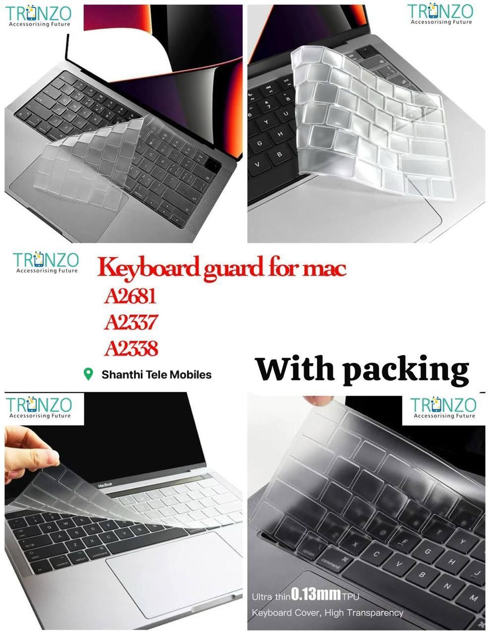 Tronzo Keyboard Guard For Macbooks - Ultimate Protection