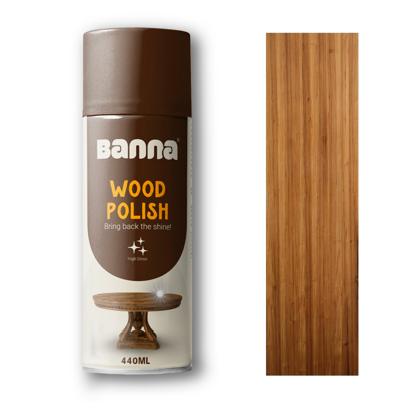 TEAK WOOD POLISH – CONVENIENT SPRAY CAN – 440ML - Banna Aerosol