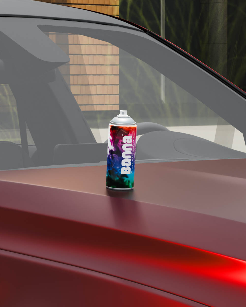 Paprika Red- Ford Automotive Spray Paint - Banna Aerosol