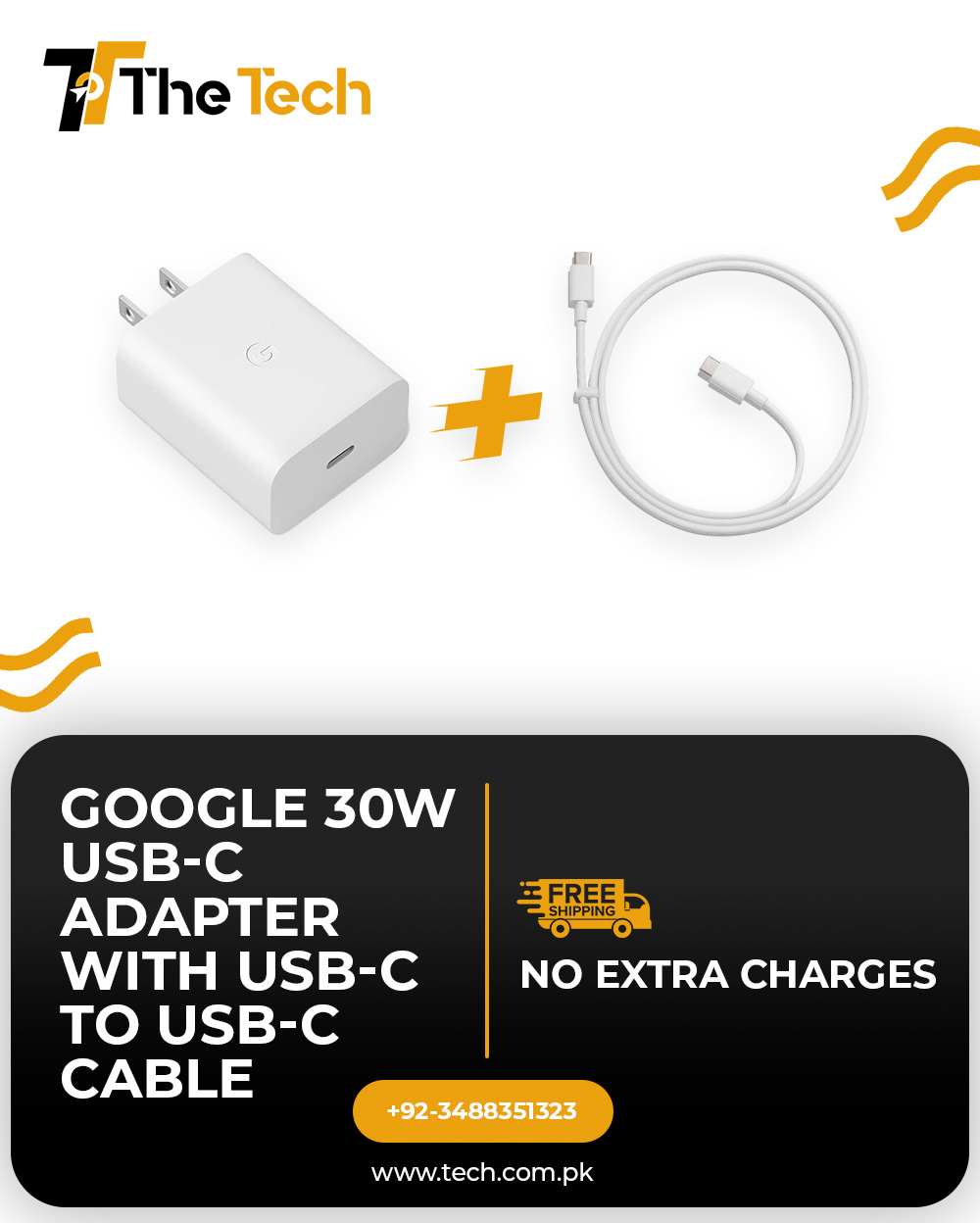 Google 30W USB-C Adapter & Cable Price in Pakistan - Buy Online at The Tech