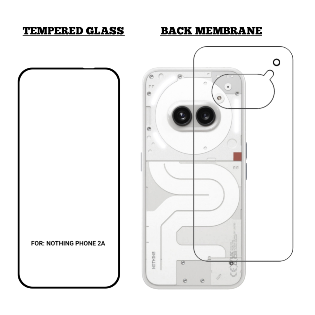 Nothing Phone (2A) Ultra Smooth Tempered Glass Protector