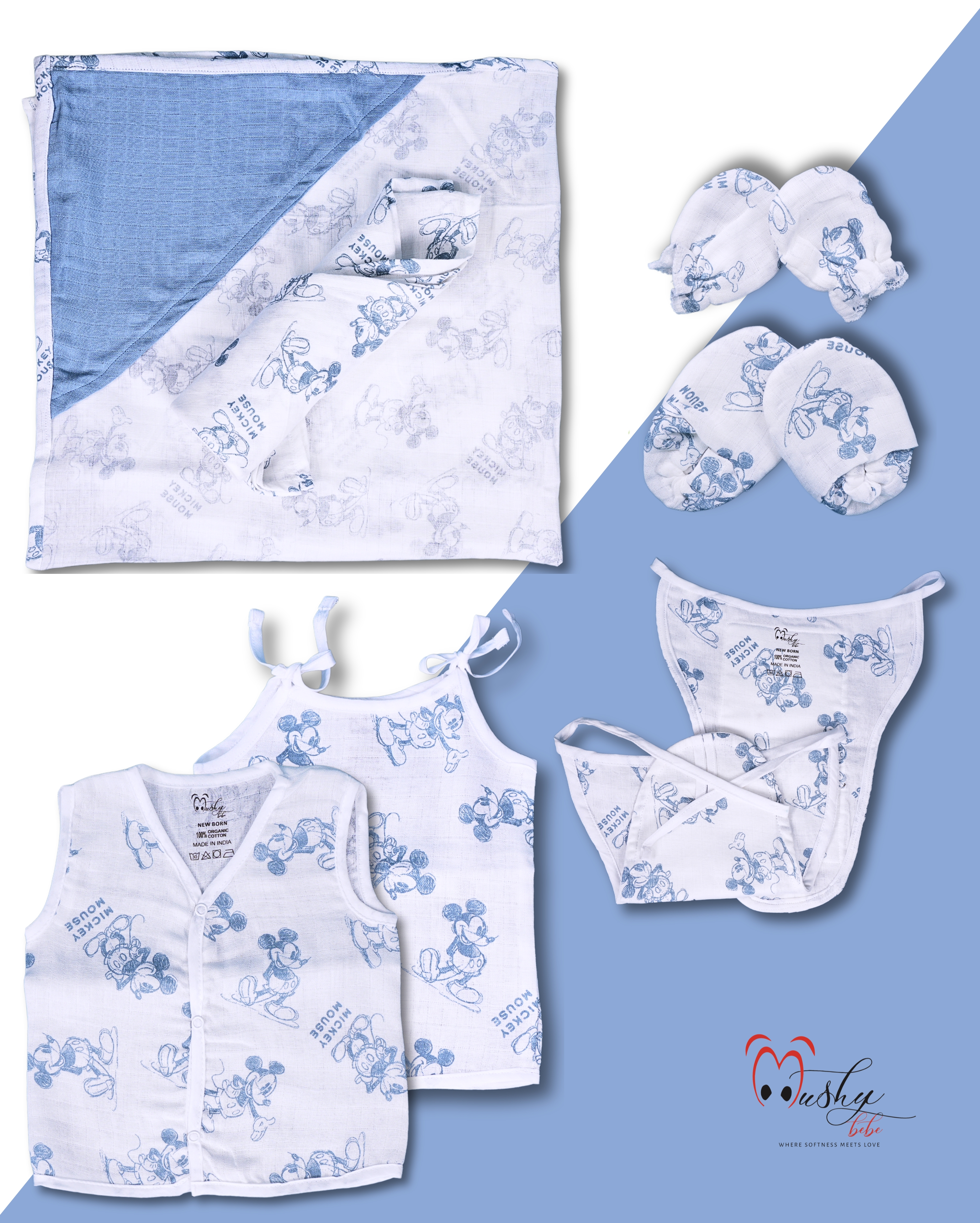 Mickey's Blue Bundle - MUSHY BEBE