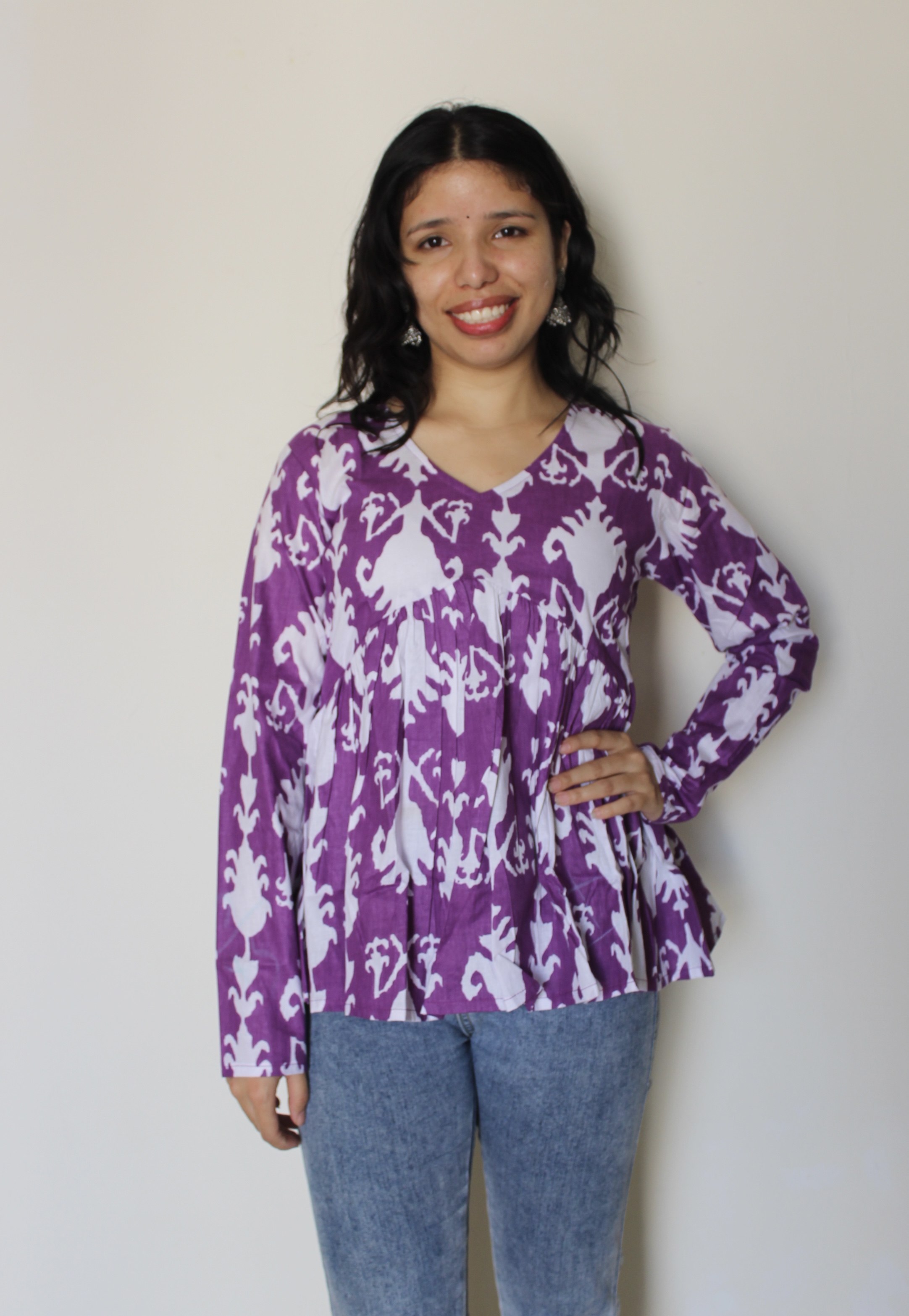 Purple peplum top - Label.Happy