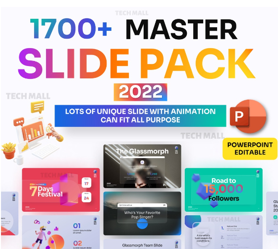 Master Slide Pack PowerPoint Template 2024 | 1700+ Slides