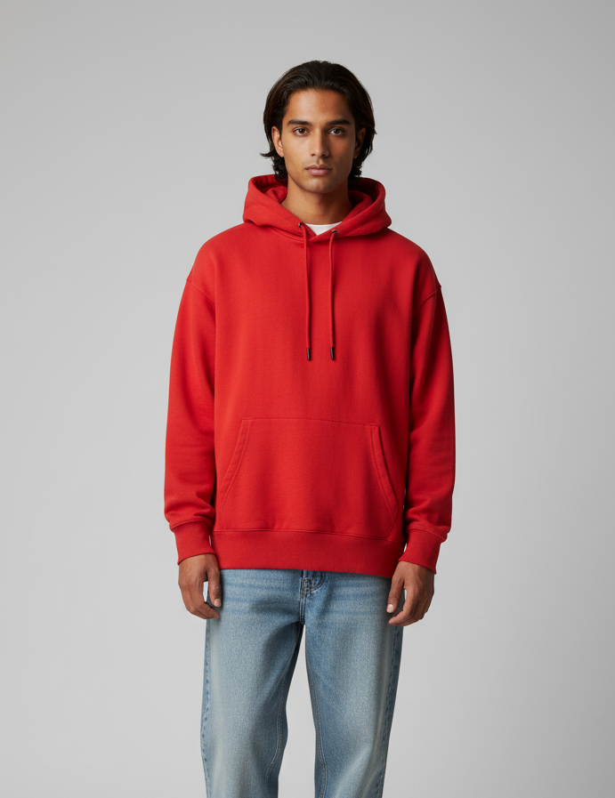 Classic, Plain Pull-Over Hoodie - YuneekwaY