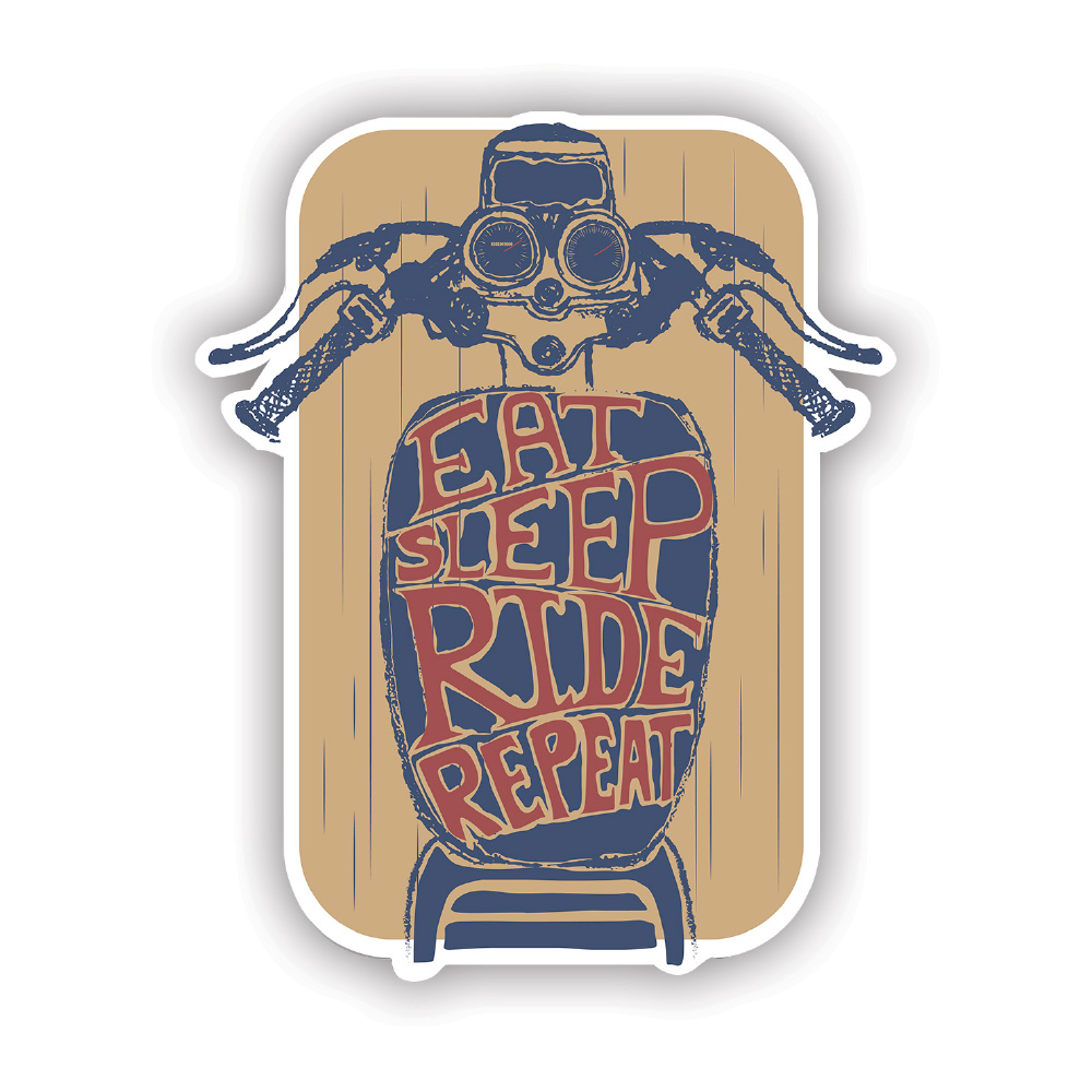 Eat Sleep Ride Repeat - Premium Quality Stickers