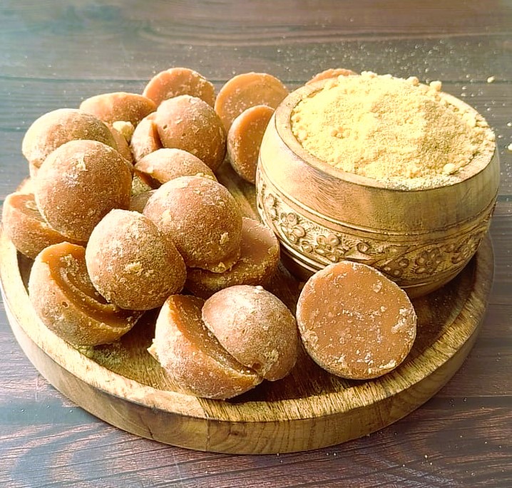 Organic Jaggery & Organic Jaggery Powder (Combo) (ऑर्गेनिक गुड़ व ...