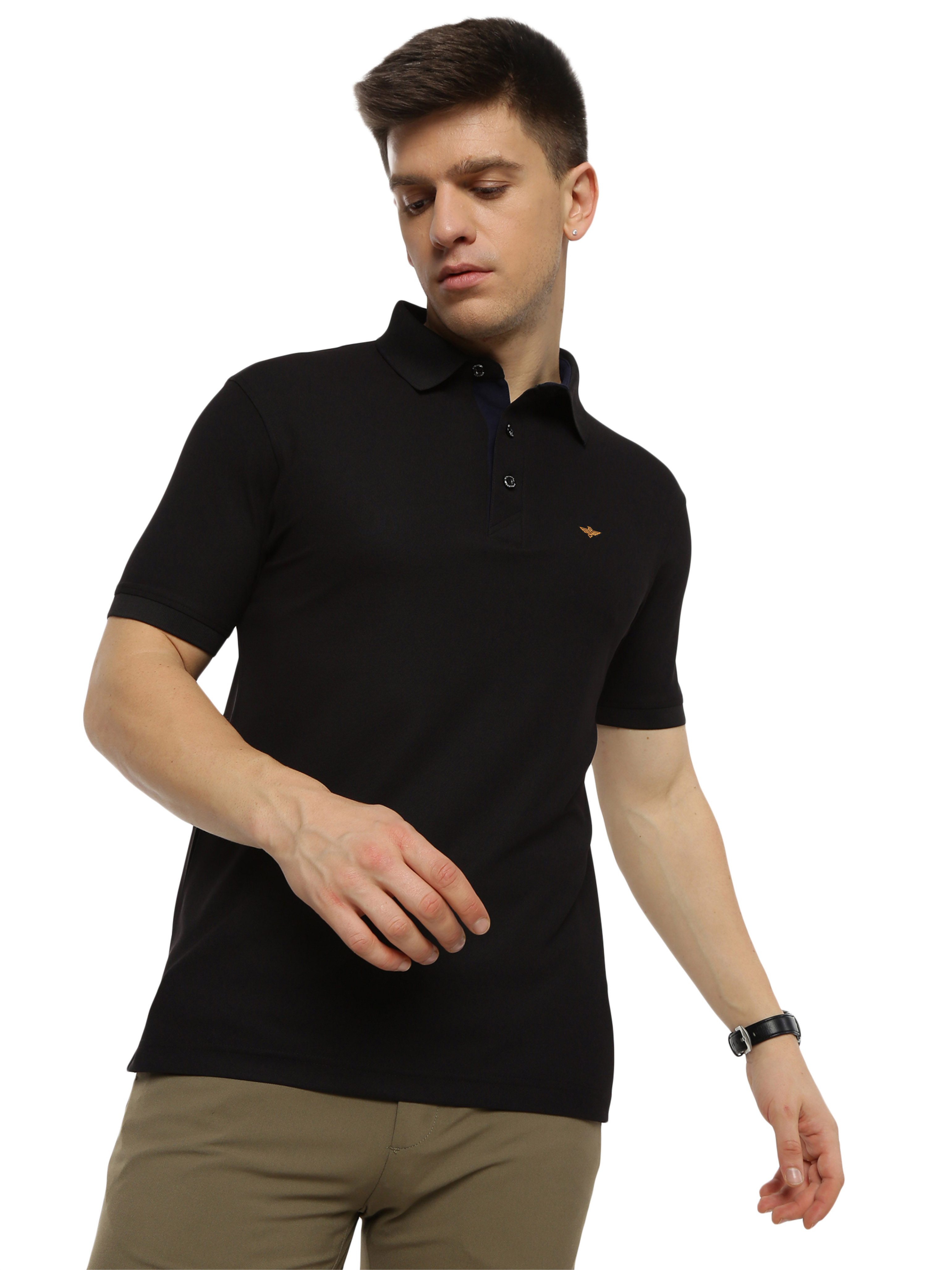 Black Premium Polo T-Shirt - Stellers