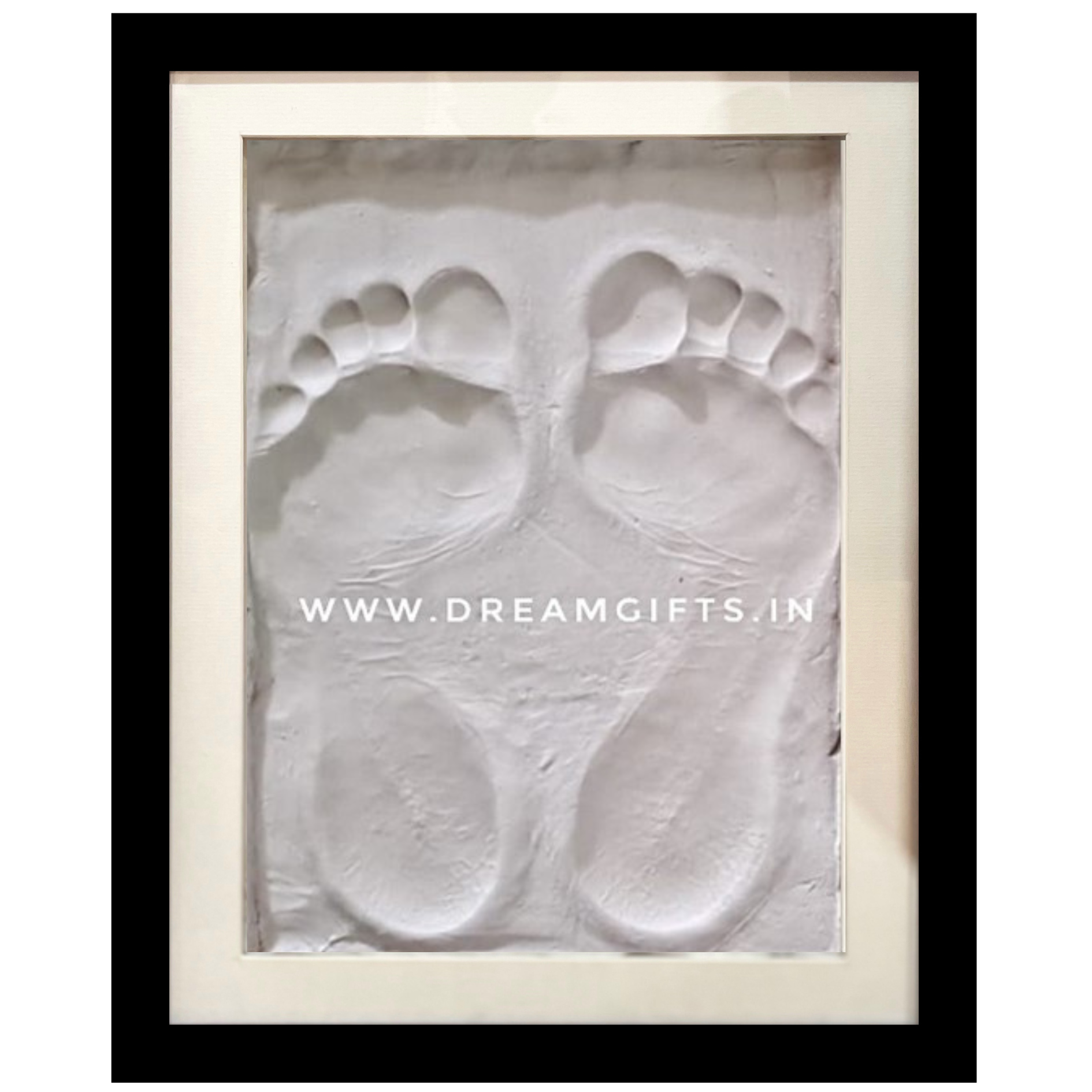 Adult Clay Handprint & Footprint Kit (White) - Dream Gifts