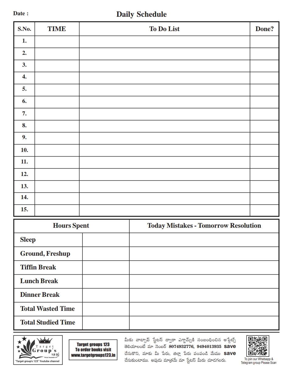 100 Days Daily Planner Book By Target groups 123 - Target Groups 123