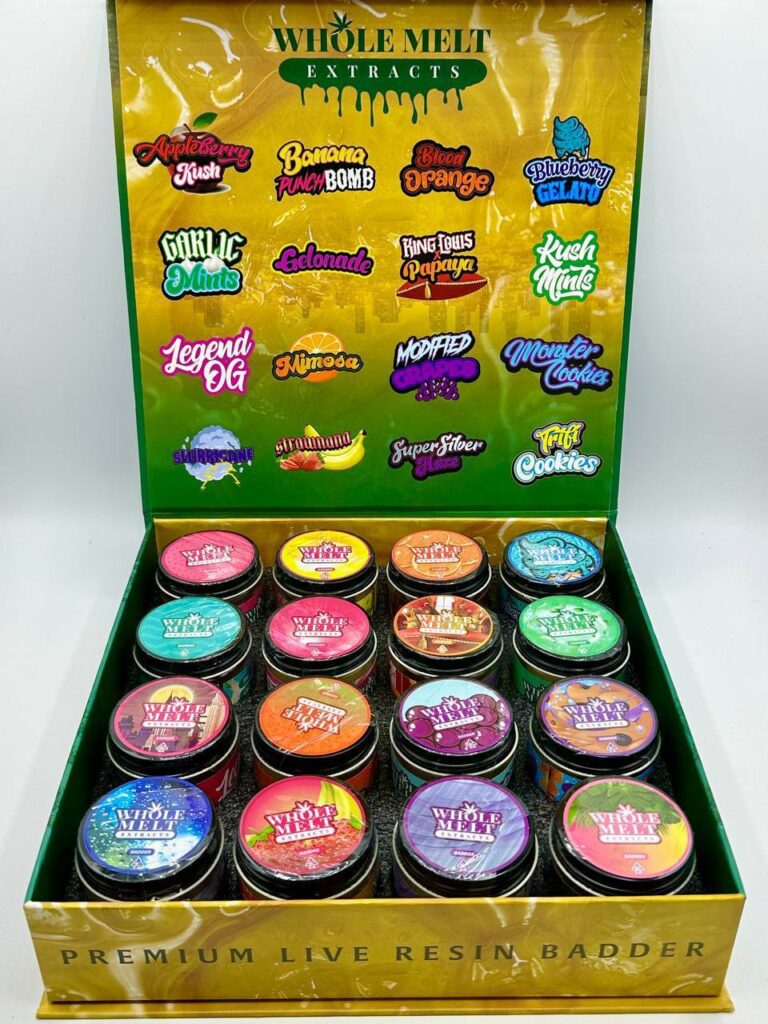 WHOLE MELT EXTRACTS PREMIUM LIVE RESIN BADDER - 1 OZ JAR - The Real ...