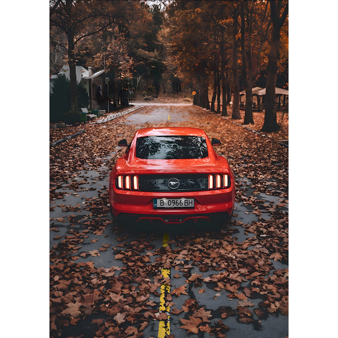 Ford Mustang Muscle Car (Poster) - Anime Poster India