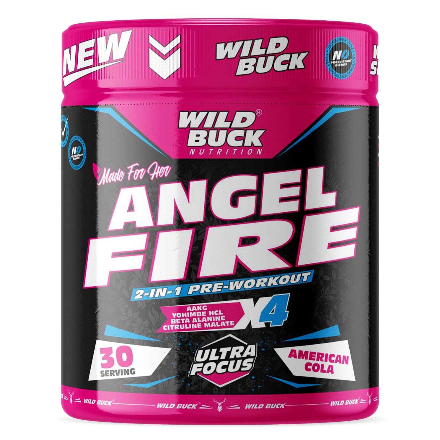 WILD BUCK Angel Fire Women Pre-X4 Pre-Workout 180g