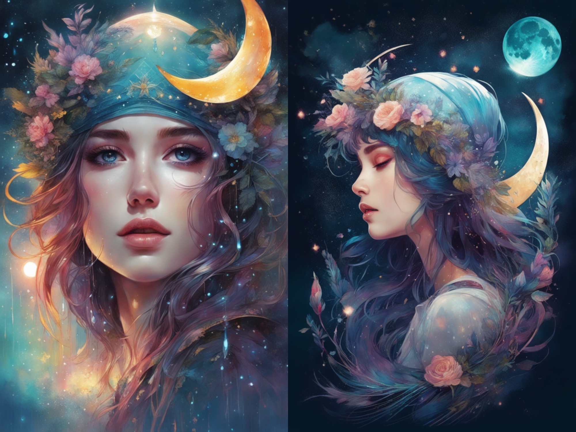 Mythical Girl who comes out of a cute atmosphere ai digital art ...