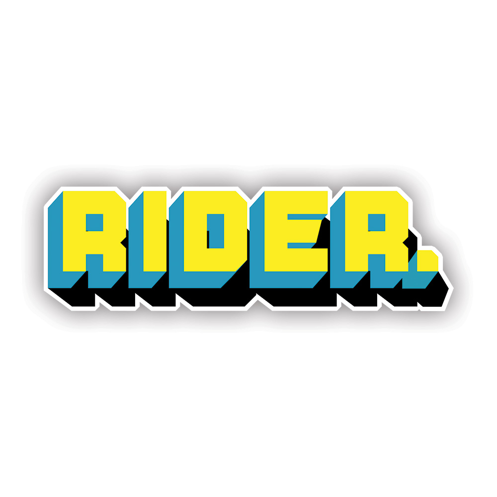 Rider - Sticker: Unique & High-Quality Decals