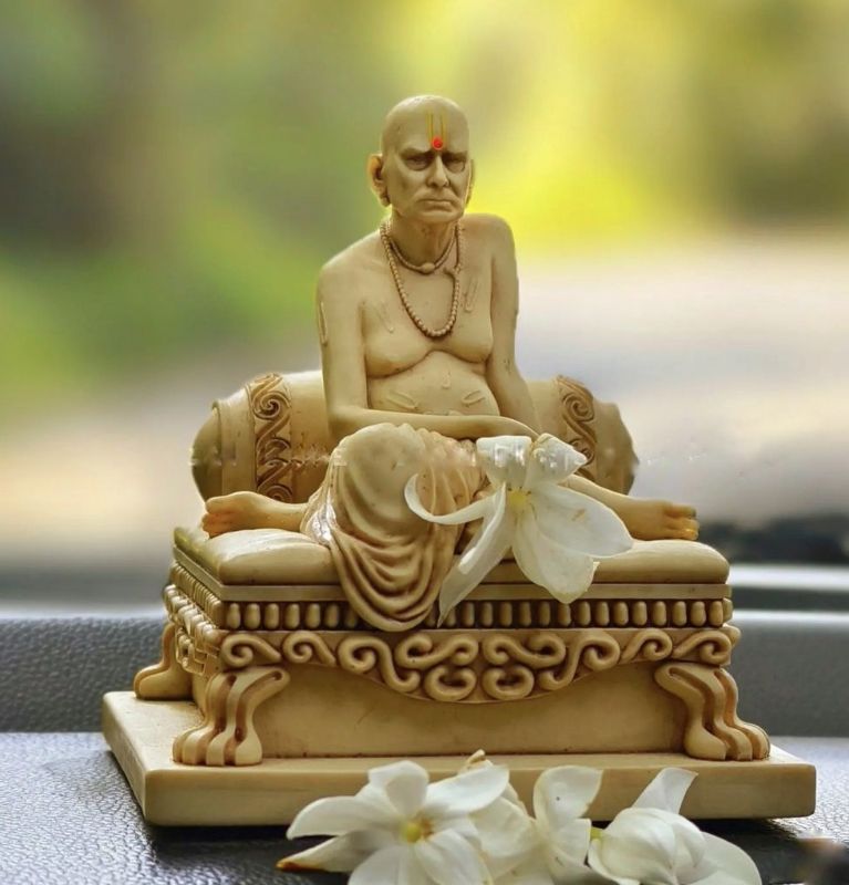 Shri Swami Samarth Statue 4 Inch Antique | Spiritual Decor
