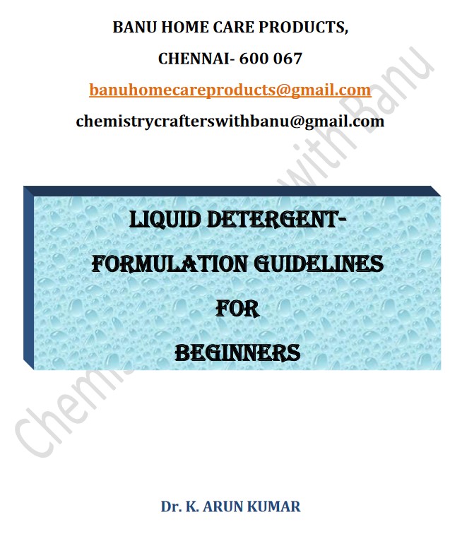 Liquid Detergent Formulation Guidelines For Beginners - Banu's Cleaning ...