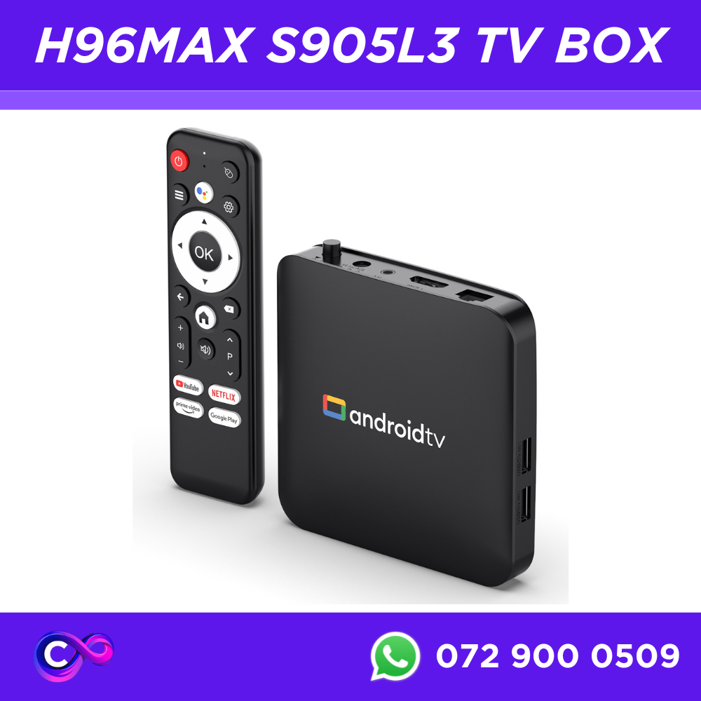 H96 MAX S905L3 Android 14 TV Box – 2GB RAM, 16GB Storage, 4K UHD, HDR10+, Dual-Band WiFi ...