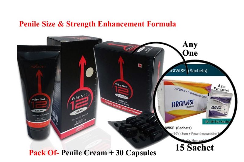 Buy Why Not 12 Cream+ Why Not 12 Capsule -30 Capsules or L Arginine ...