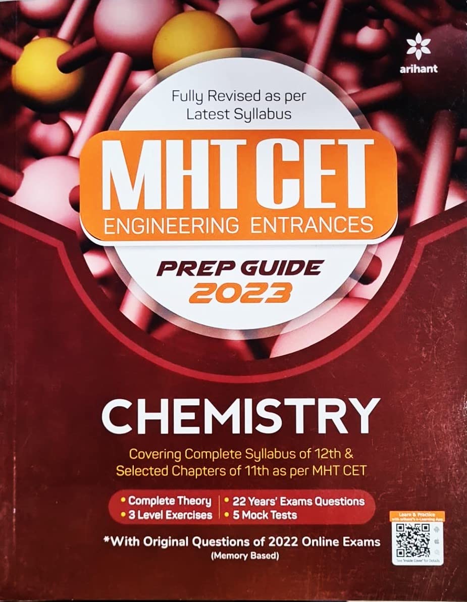 MHT CET Chemistry Engineering Entrances Prep Guide 2023